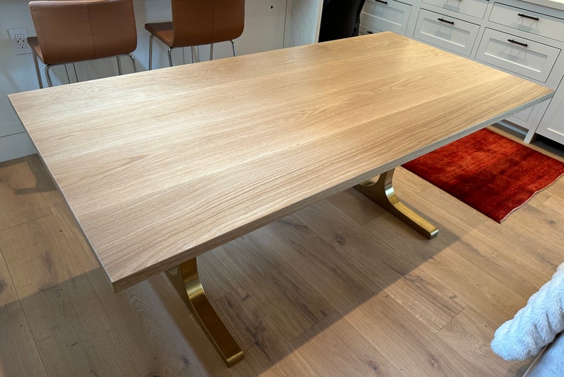 Custom White Oak Dining Table - Etsy