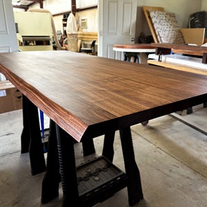 Faux Live Edge Walnut Table Top - Etsy
