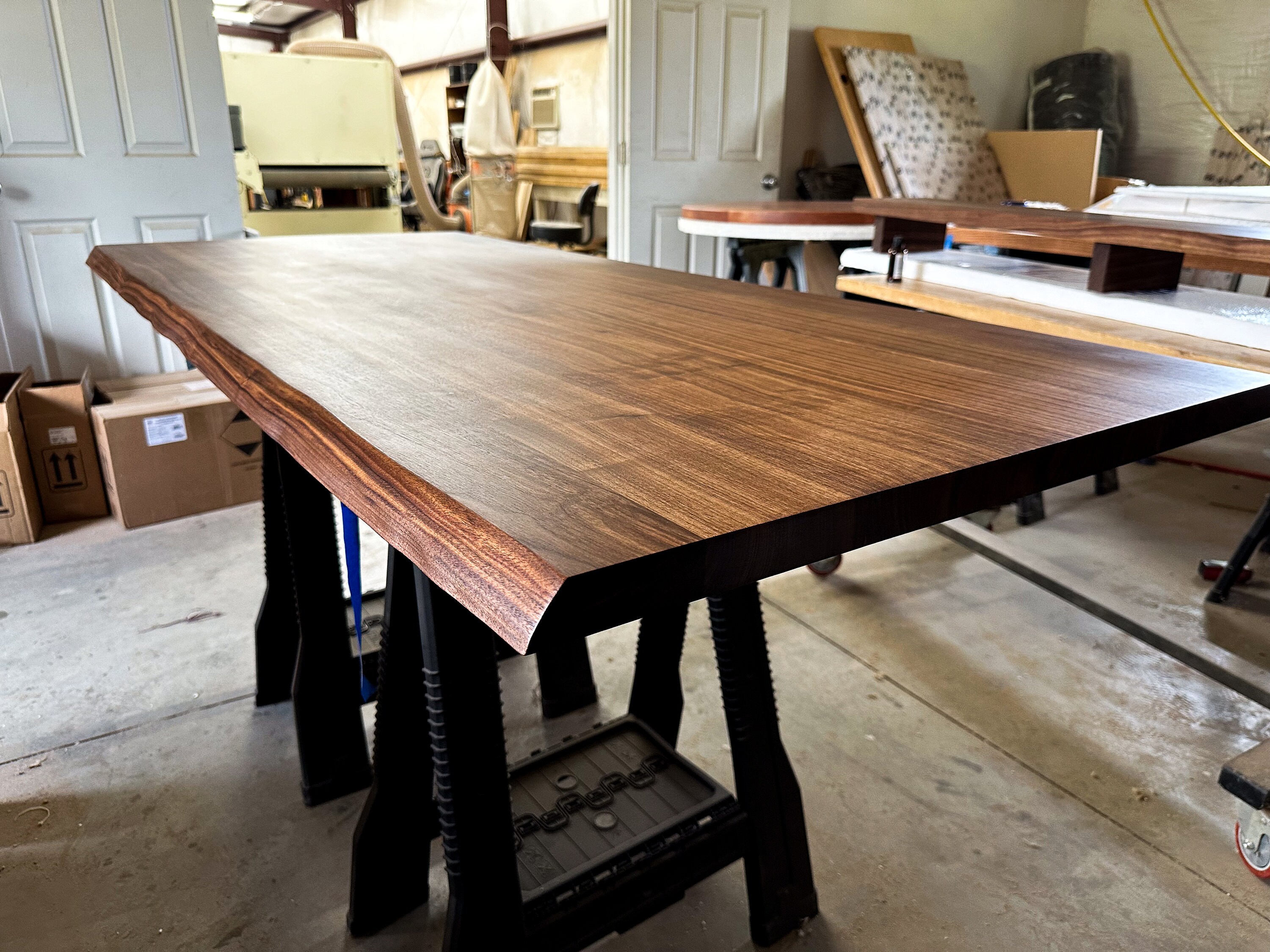 Faux Live Edge Walnut Table Top - Etsy