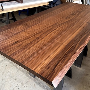 Faux Live Edge Walnut Table Top - Etsy
