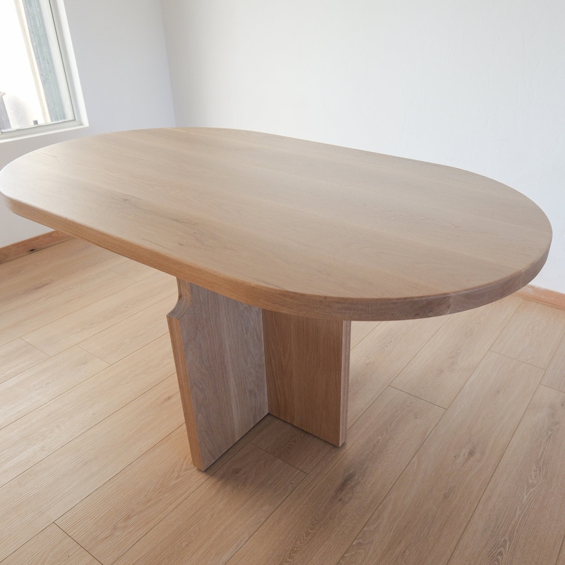 White Oak Dining Table - Etsy
