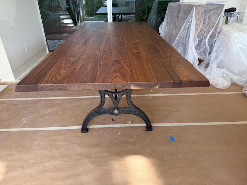 Faux Live Edge Walnut Table Top - Etsy