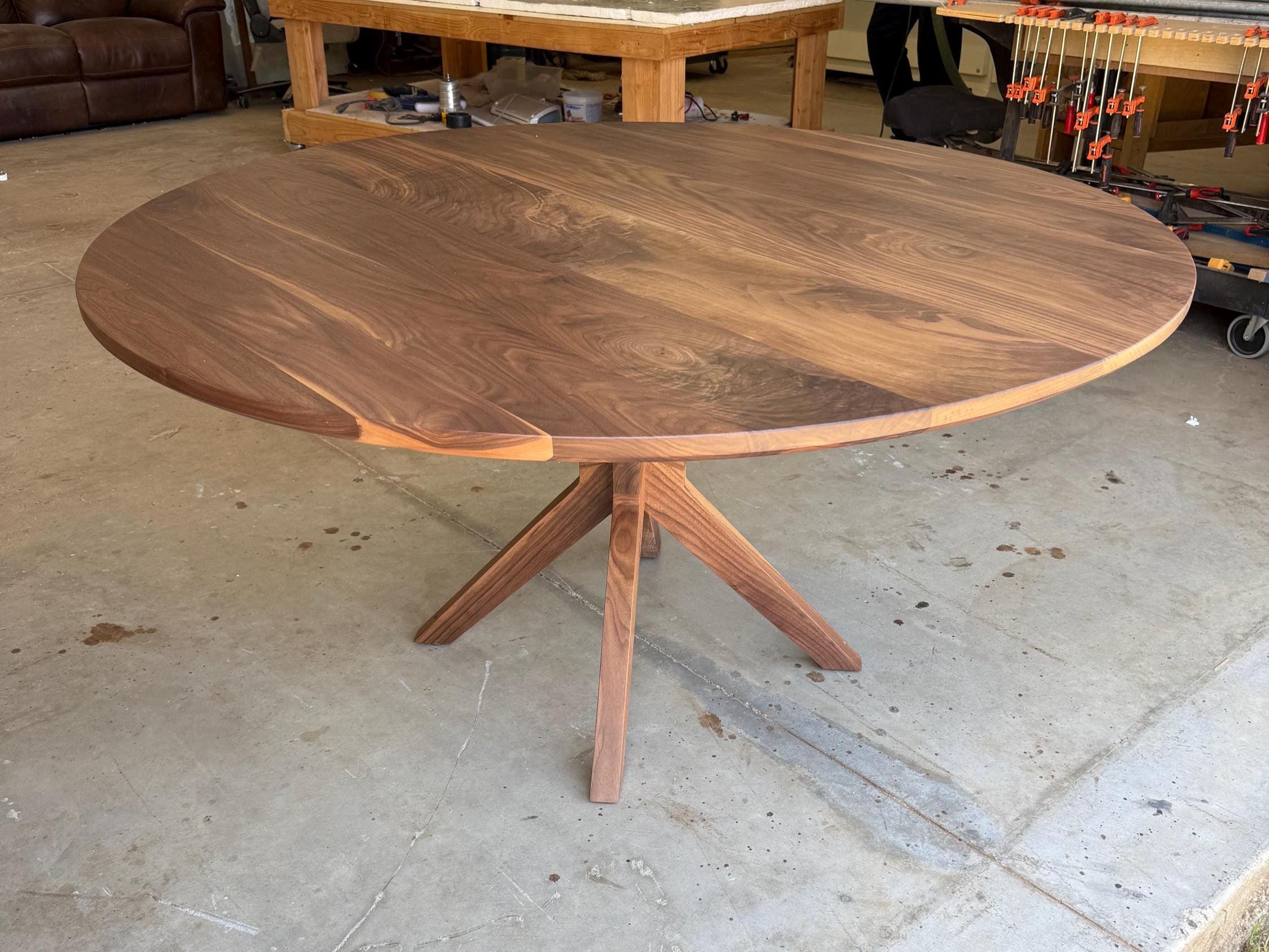 Mid Century Round Table Design - Etsy