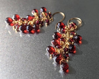 Garnet earrings for sale store