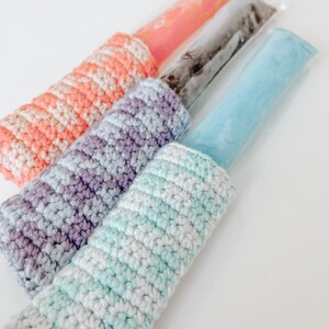 Crochet Popsicle Holder, Crochet Ice Pop Cozy, Freeze Pop Sleeve ...