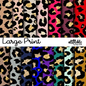 Ultimate Seamless Leopard Collection, Leopard Digital Paper, Commercial ...