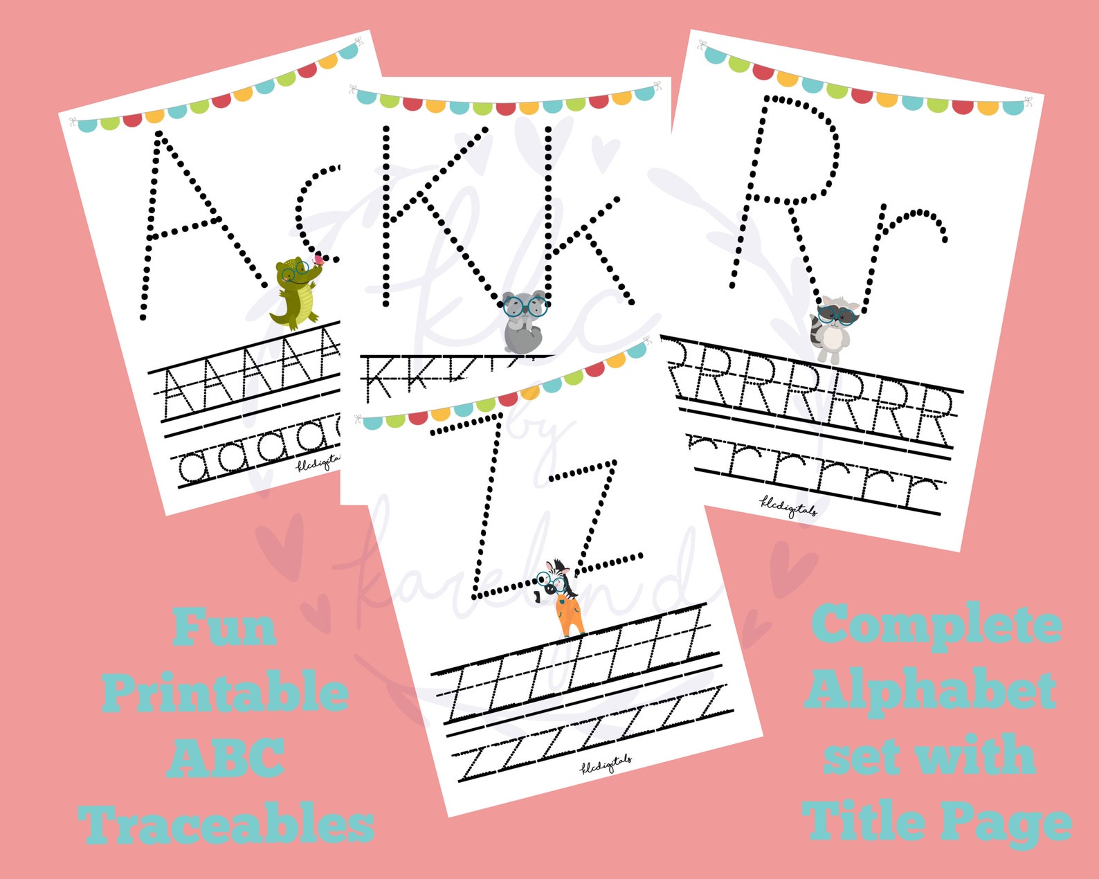 Printable Tracing Workbook Children's ABC Book Learning - Etsy