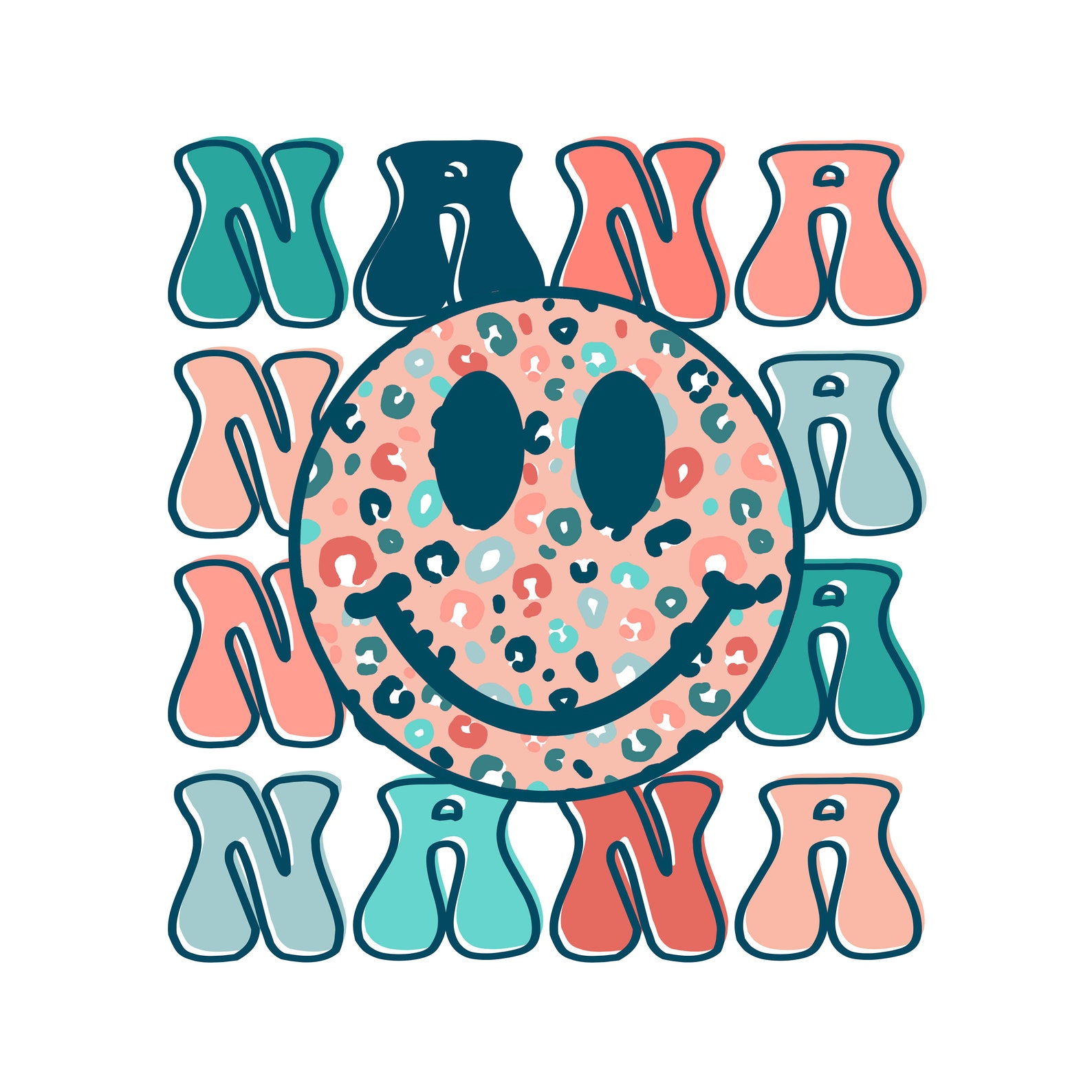 Retro Nana Design Sublimation Design Graphic Design Digital - Etsy