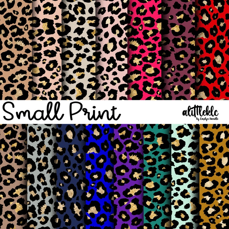 Ultimate Seamless Leopard Collection Leopard Digital Paper - Etsy