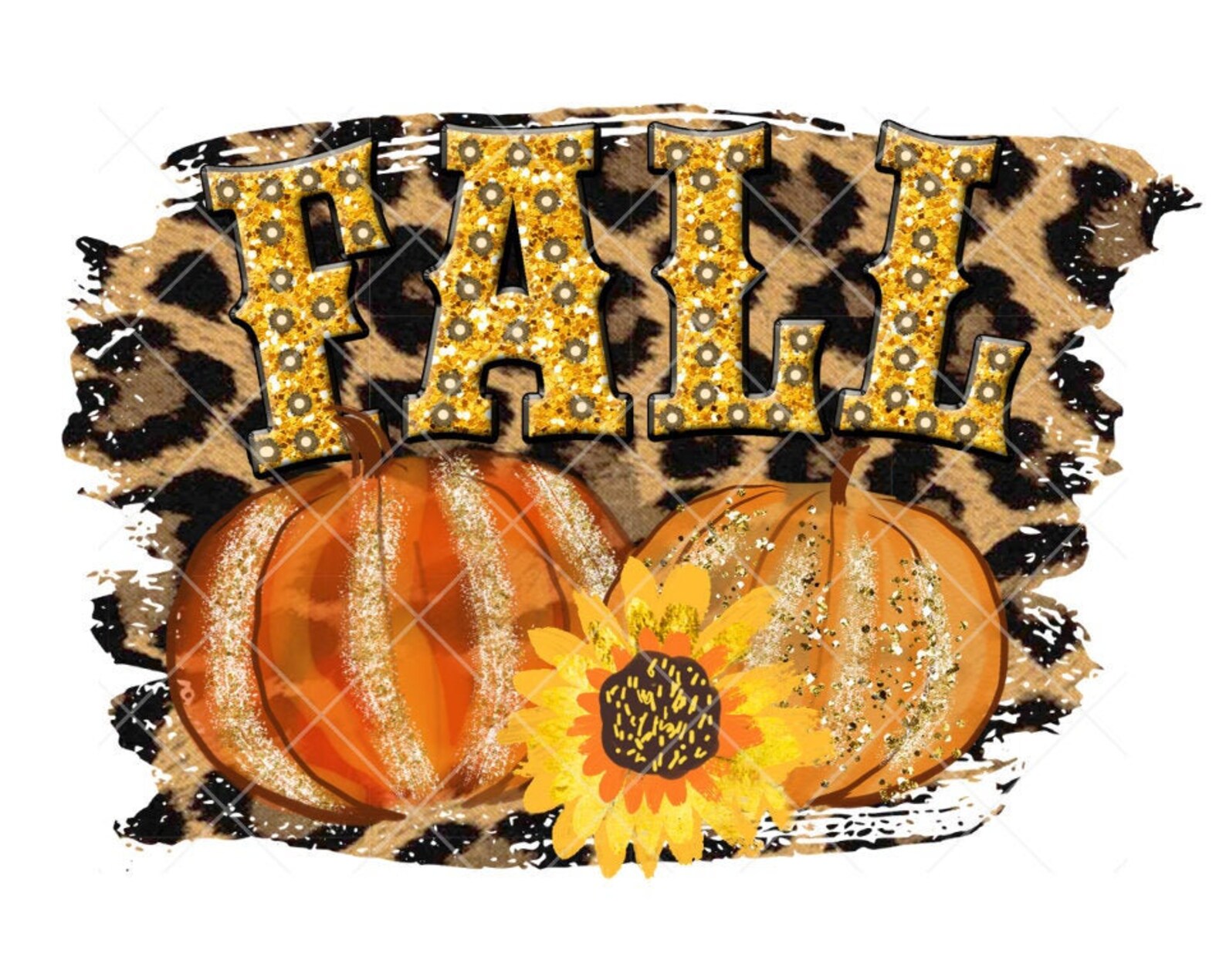 Leopard Fall Design Sublimation Design Digital Download | Etsy