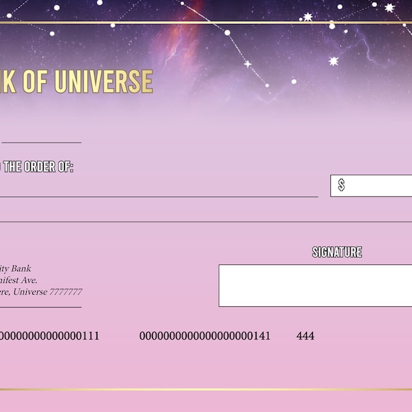 Buy Universe Cheques Online In India - Etsy India