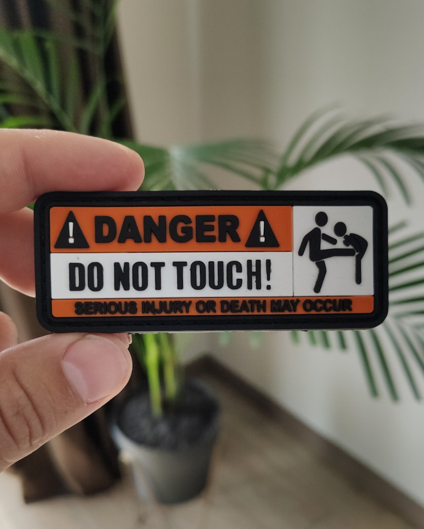 PVC Tactical Morale Patch Danger, Do Not Touch, Hook and Loop Patch - Etsy