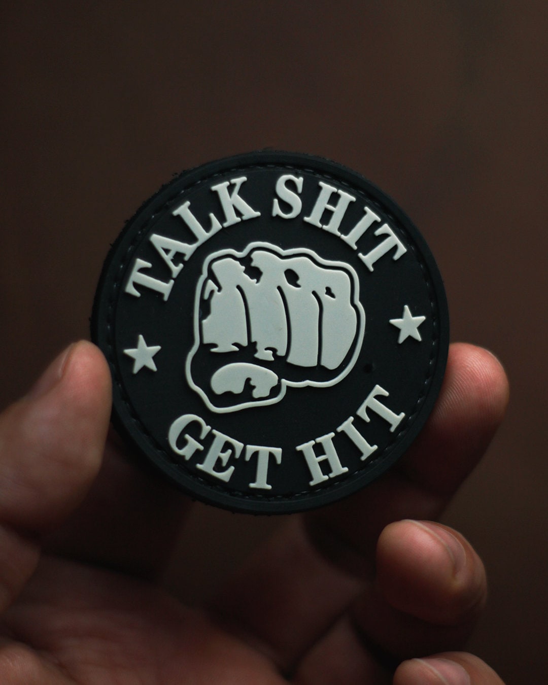 PVC Morale Patch Talk Shit Get Hit - Etsy