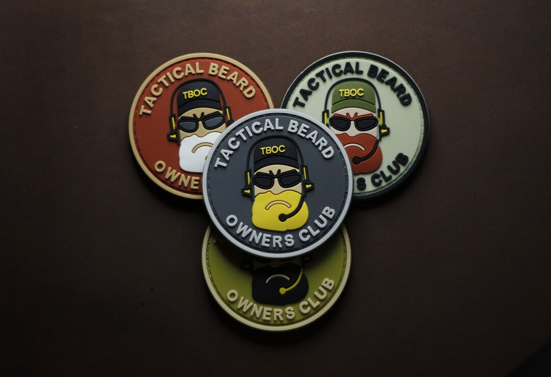 PVC Tactical Morale Patch Tactical Beard Owner Club - Etsy