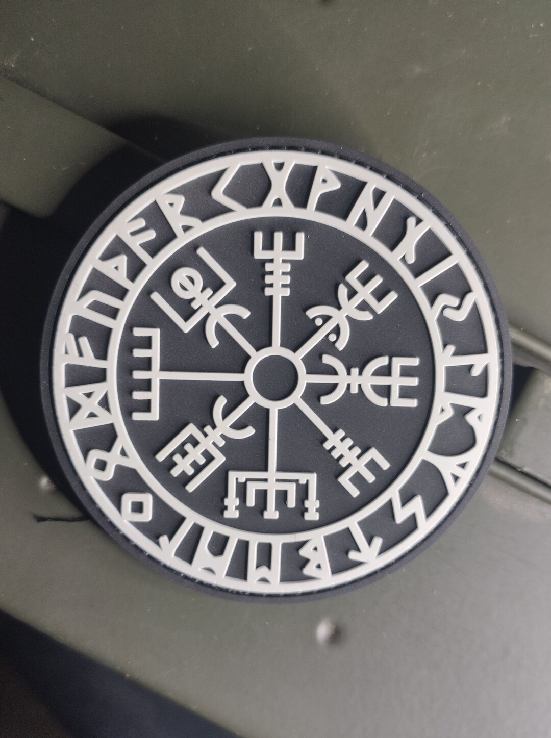 PVC Tactical Morale Patch Vegvisir, Viking Compas - Etsy