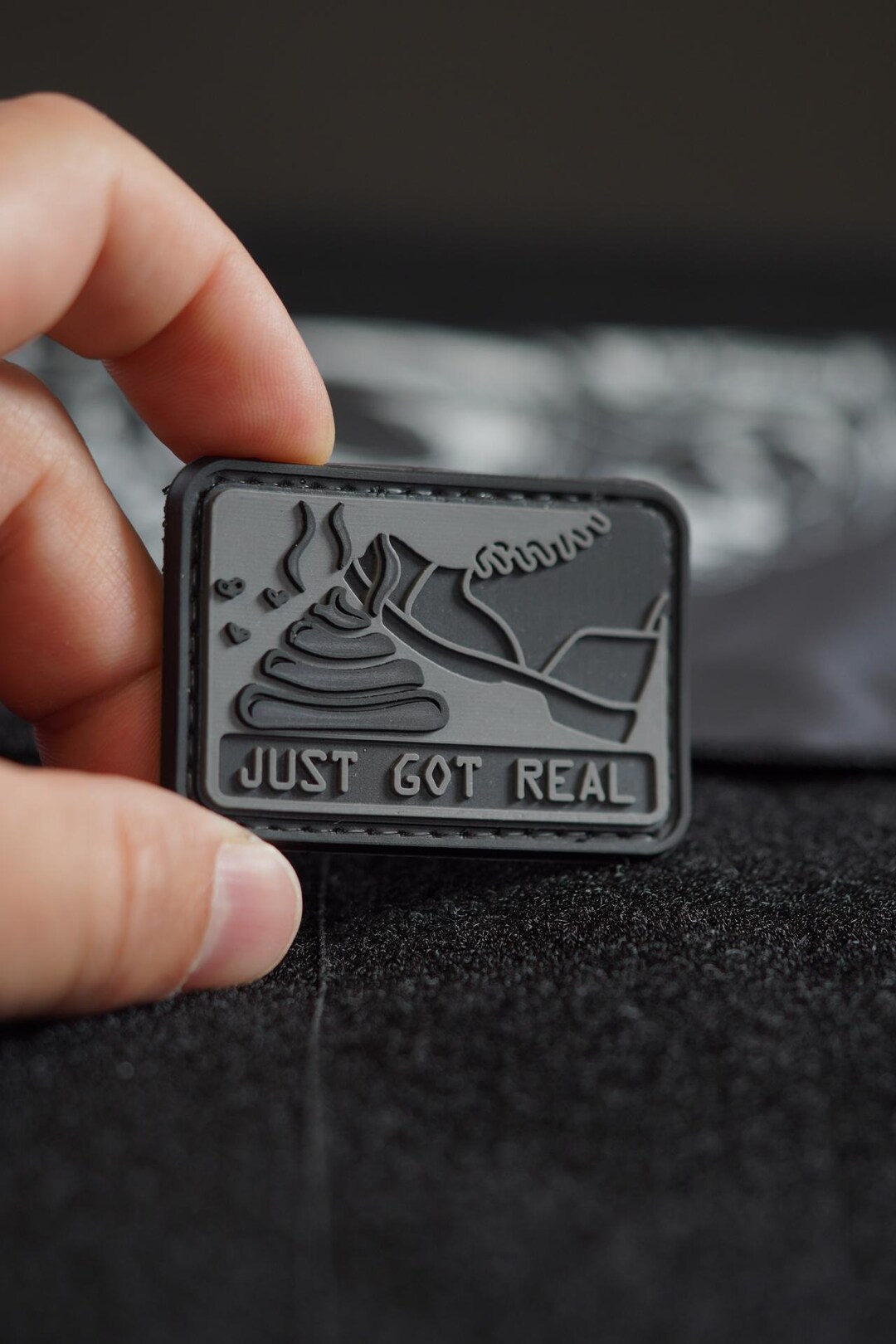 Shit Just Got Real PVC Tactical Morale Patch – Hook Backing - Etsy