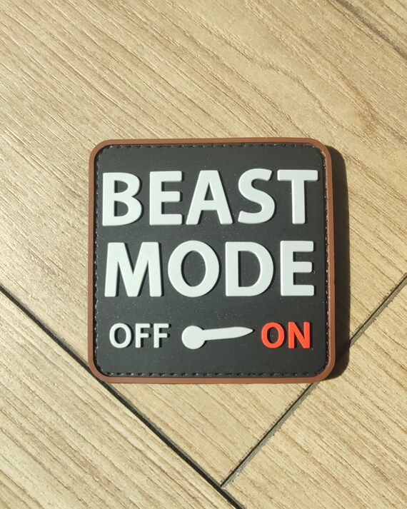 Beast Mode PVC Patch Tactical Morale Patch Velcro Patch - Etsy