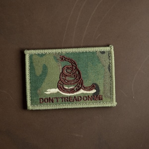 Woven Tactical Morale Patch, Don't Thread on Me - Etsy