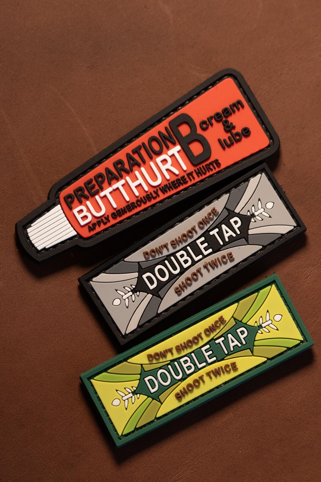 Butthurt & Double Tap PVC Tactical Morale Patch – Hook Backing - Etsy