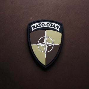 NATO PVC Patch Tactical Morale Patch, Patch, Hook and Loop Patch, OTAN ...
