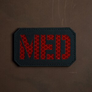 Morale Patch MED Reflective | Laser Cut Tactical Badge | Hook Backing ...