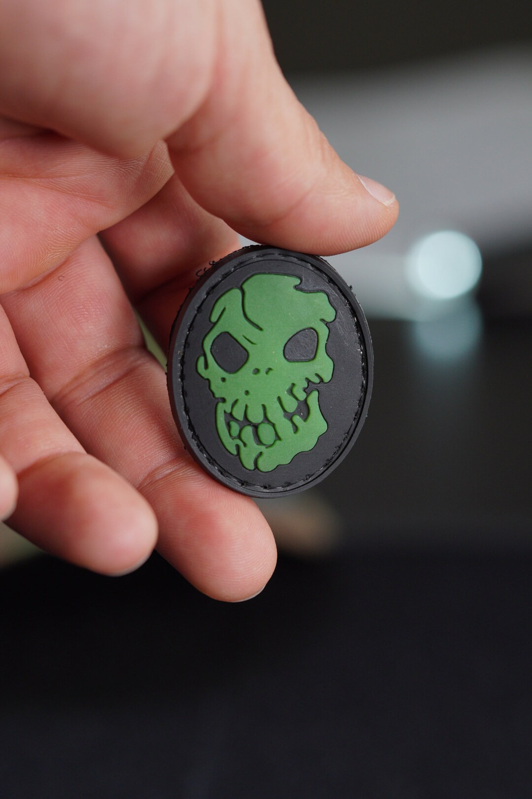 PVC Patch Skull Glow in Dark, Morale Patch, Small Patch - Etsy