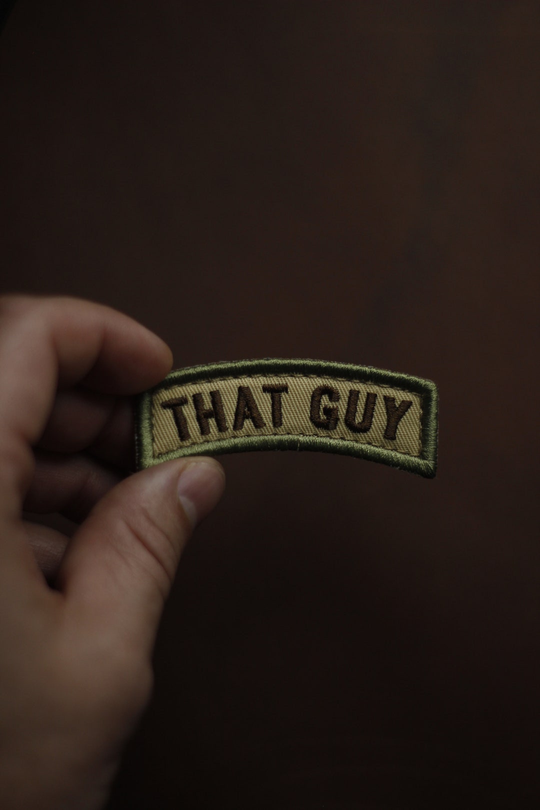 Embroidered Patch Tactical Morale Patch That Guy, Embroidery Patch - Etsy