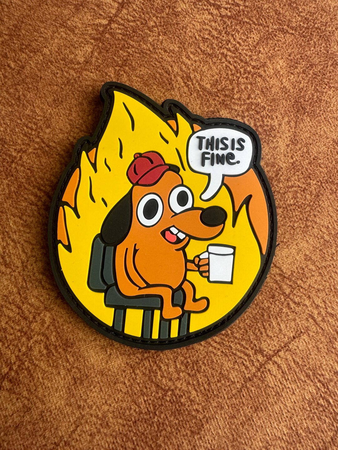 This is Fine PVC Tactical Morale Patch, Hook and Loop Patch - Etsy