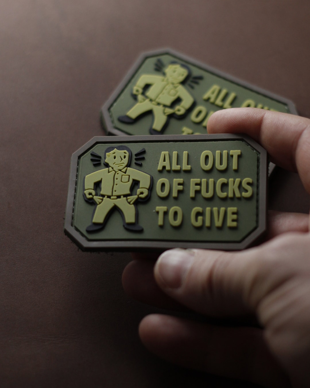 All Out of F’s to Give PVC Tactical Morale Patch – Hook Backing - Etsy