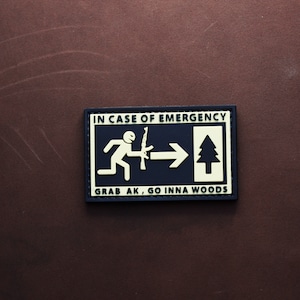In Case of Emergency PVC Tactical Morale Patch – Hook Backing - Etsy