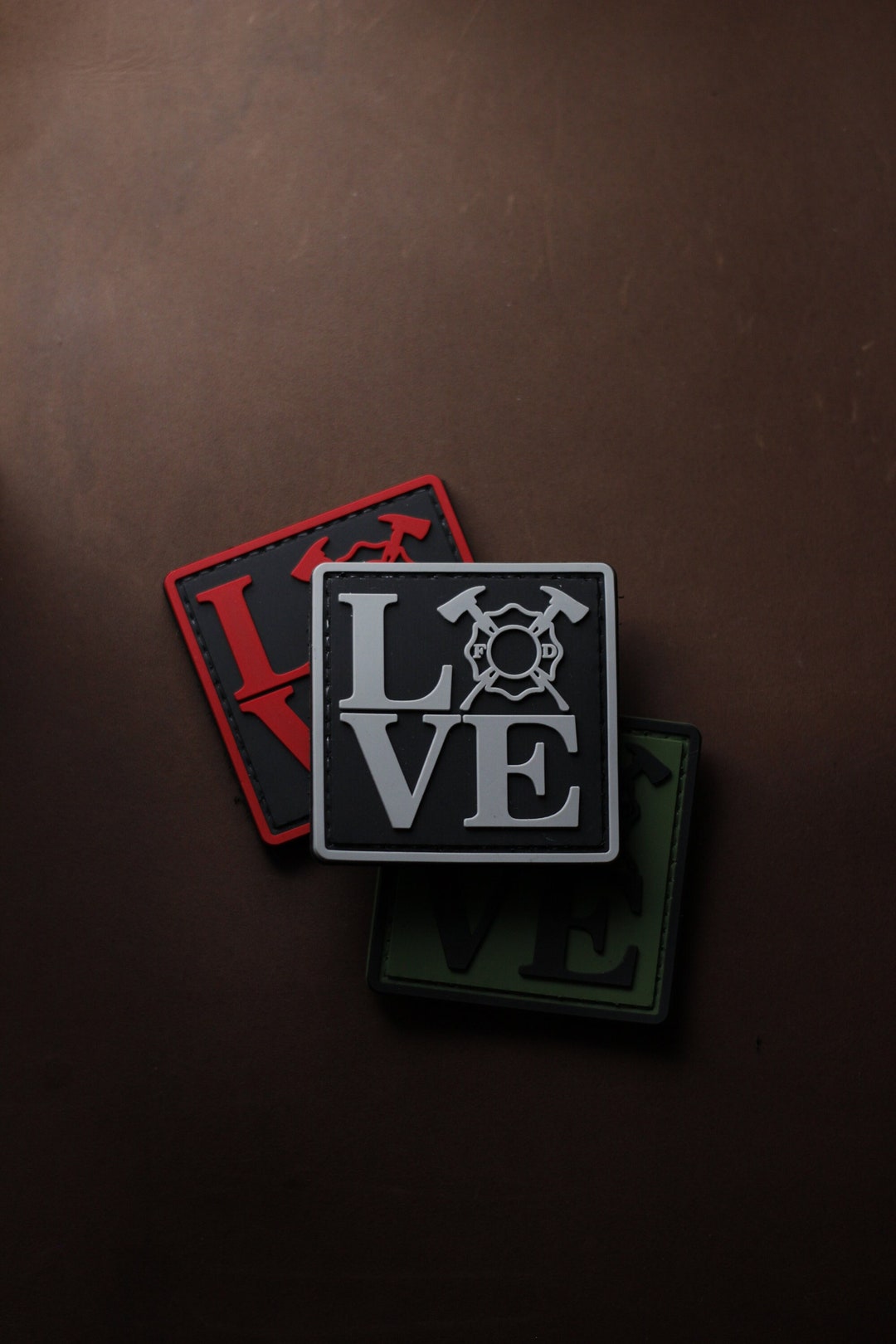 PVC Tactical Morale Patch LOVE, Firefighter - Etsy