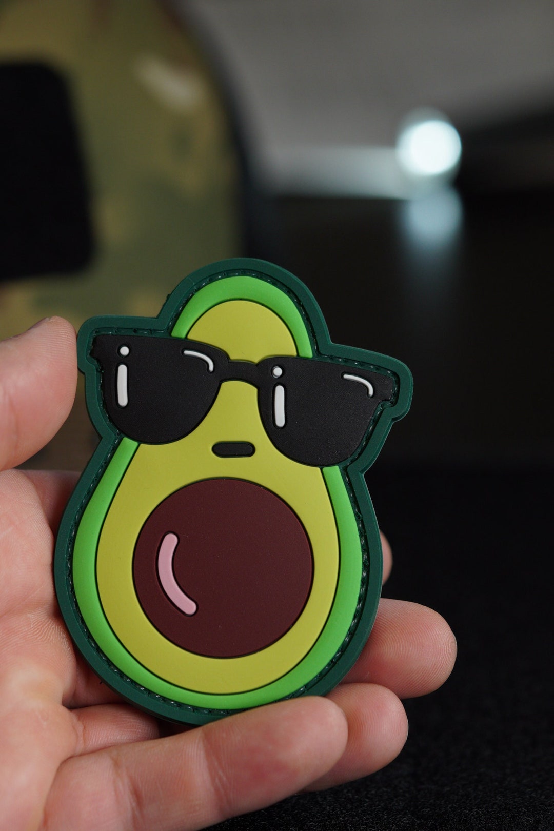 PVC Morale Patch Avocado | Funny Fruit | Tactical Gear Accessory Patch ...