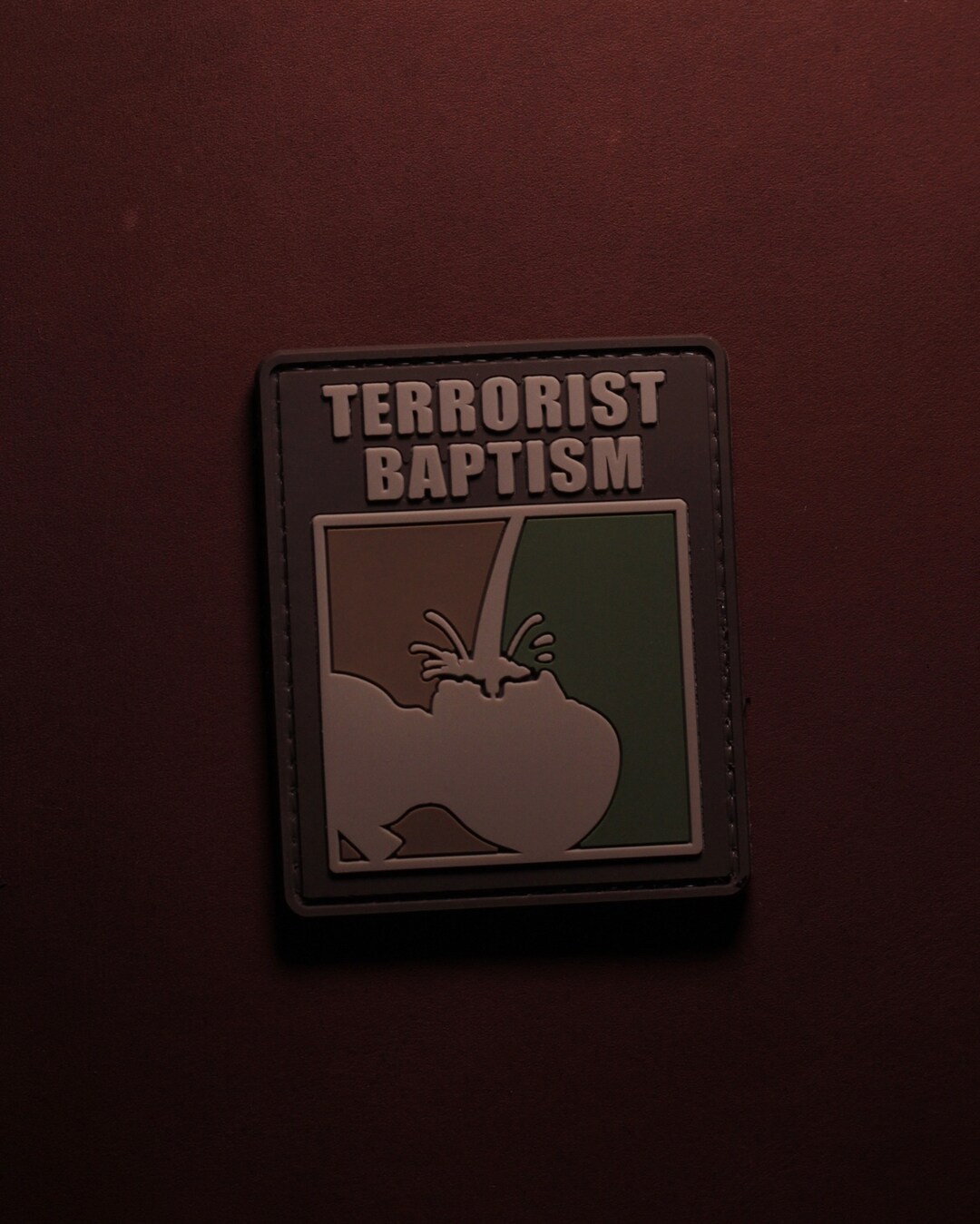 PVC Patch Tactical Morale Patch Velcro Patch Terrorist Baptism - Etsy