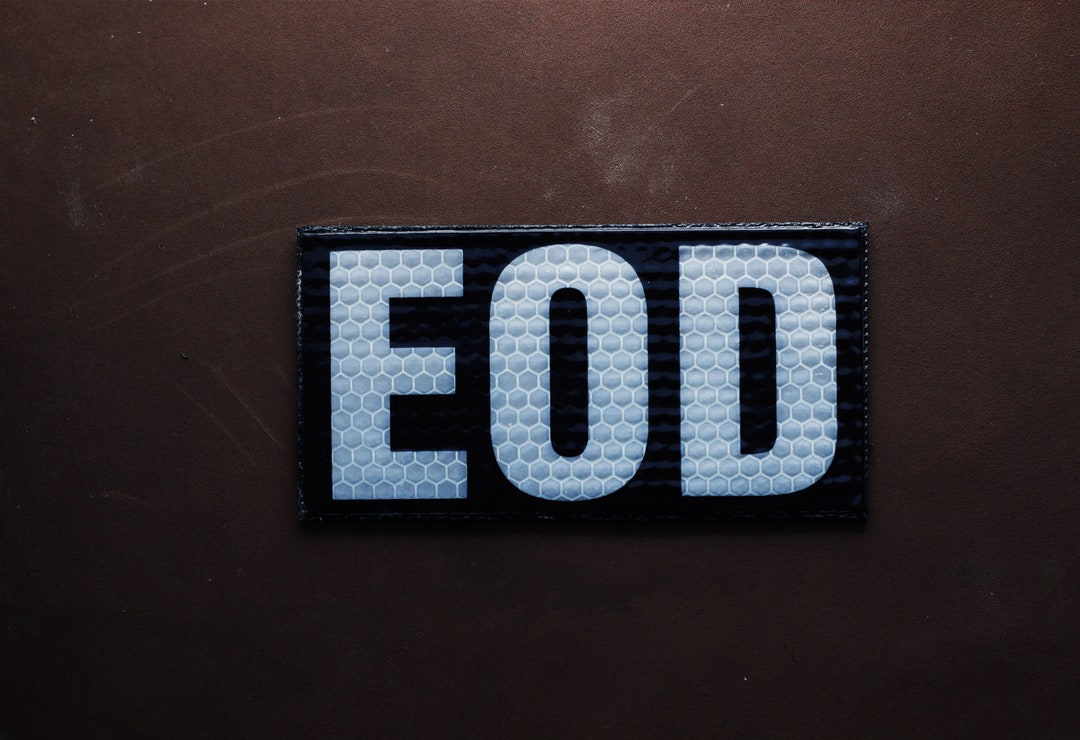 Reflective Patch, Laser Cut Patch EOD, Demolition, Explosive Ordinance - Etsy