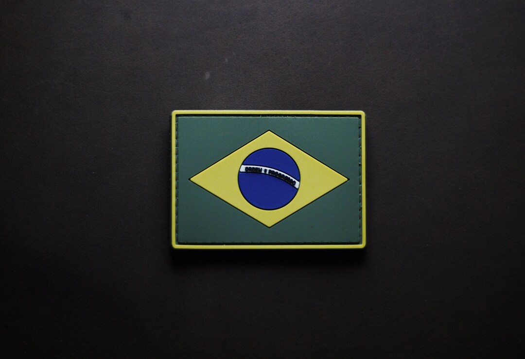 PVC Patch Brazil Flag, Tactical Morale Patch, Hook and Loop Patch, Hook ...
