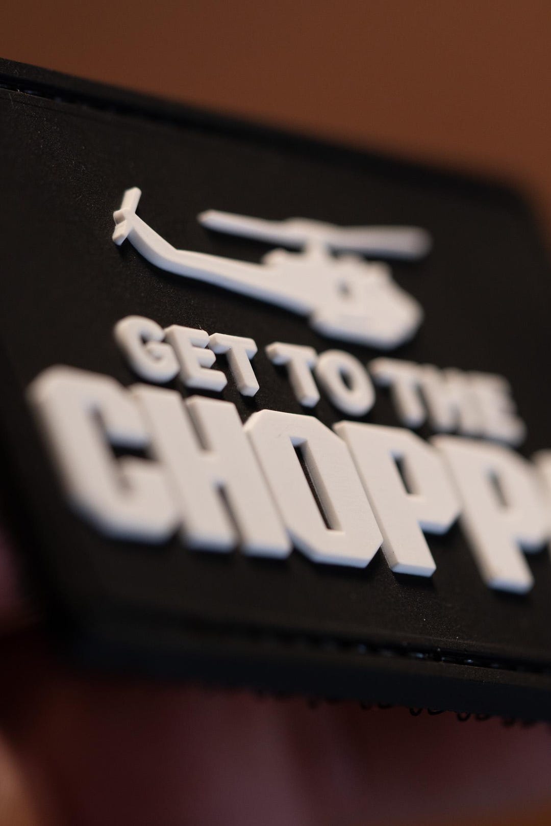 PVC Patch Tactical Morale Patch Get to the Choppa - Etsy