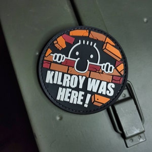 PVC Tactical Morale Patch Kilroy Was Here - Etsy