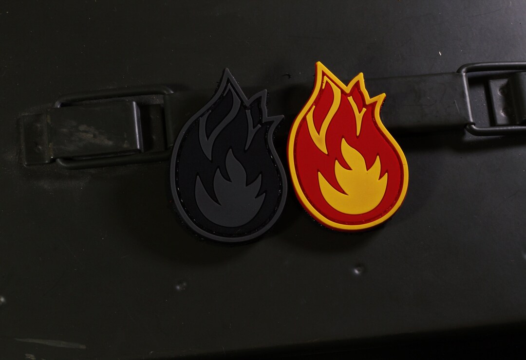PVC Patch Tactical Morale Patch Patch Fire Ball - Etsy