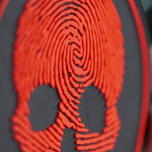 PVC Tactical Morale Patch SKULL Finger Print - Etsy