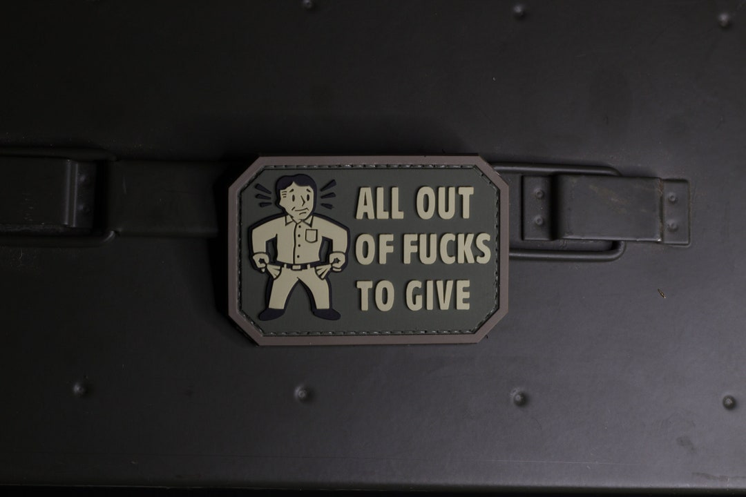 PVC Patch Tactical Morale Patch All Out - Etsy