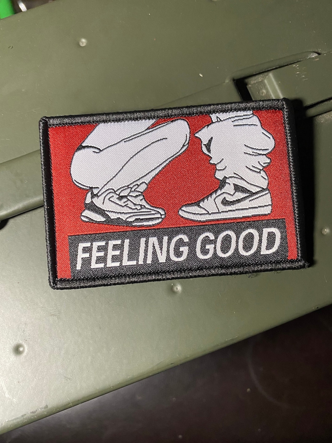 Woven, Embroidered Patch Tactical Morale Patch Feel Good - Etsy