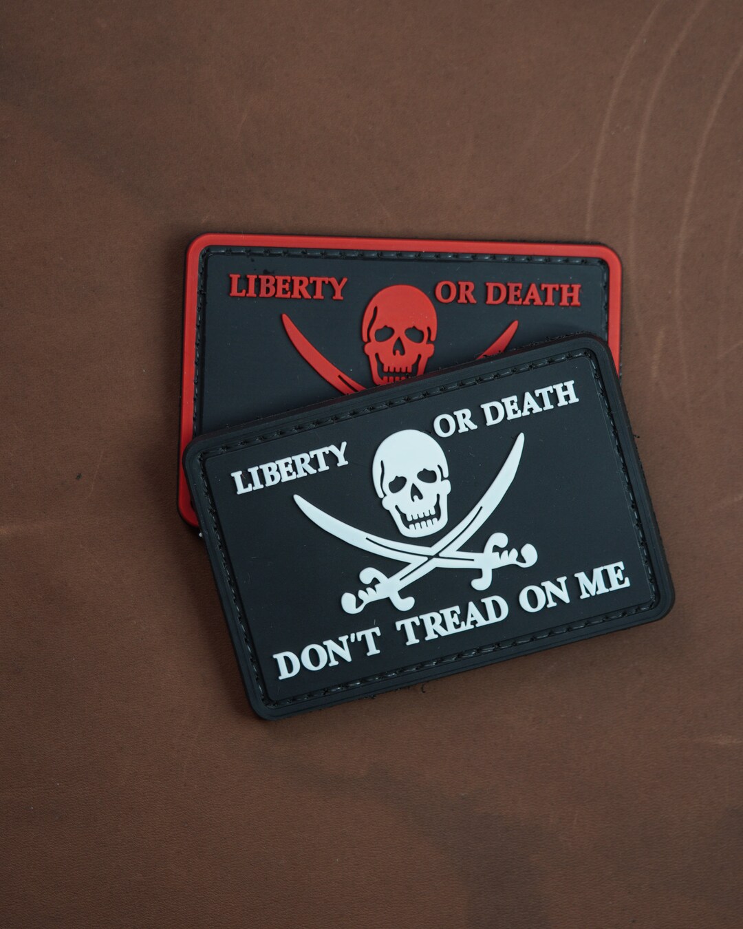 PVC Tactical Morale Patch Tactical, Pirate Skull, Liberty or Death Don ...