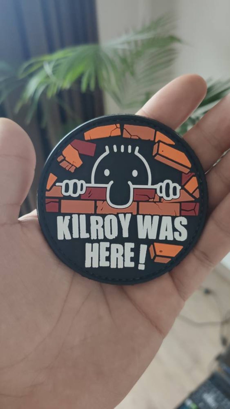 PVC Tactical Morale Patch Kilroy Was Here - Etsy