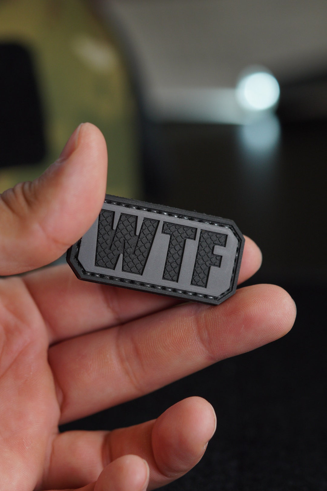 Small PVC Morale Patch WTF | Tactical Gear Accessory Patch | Hook ...