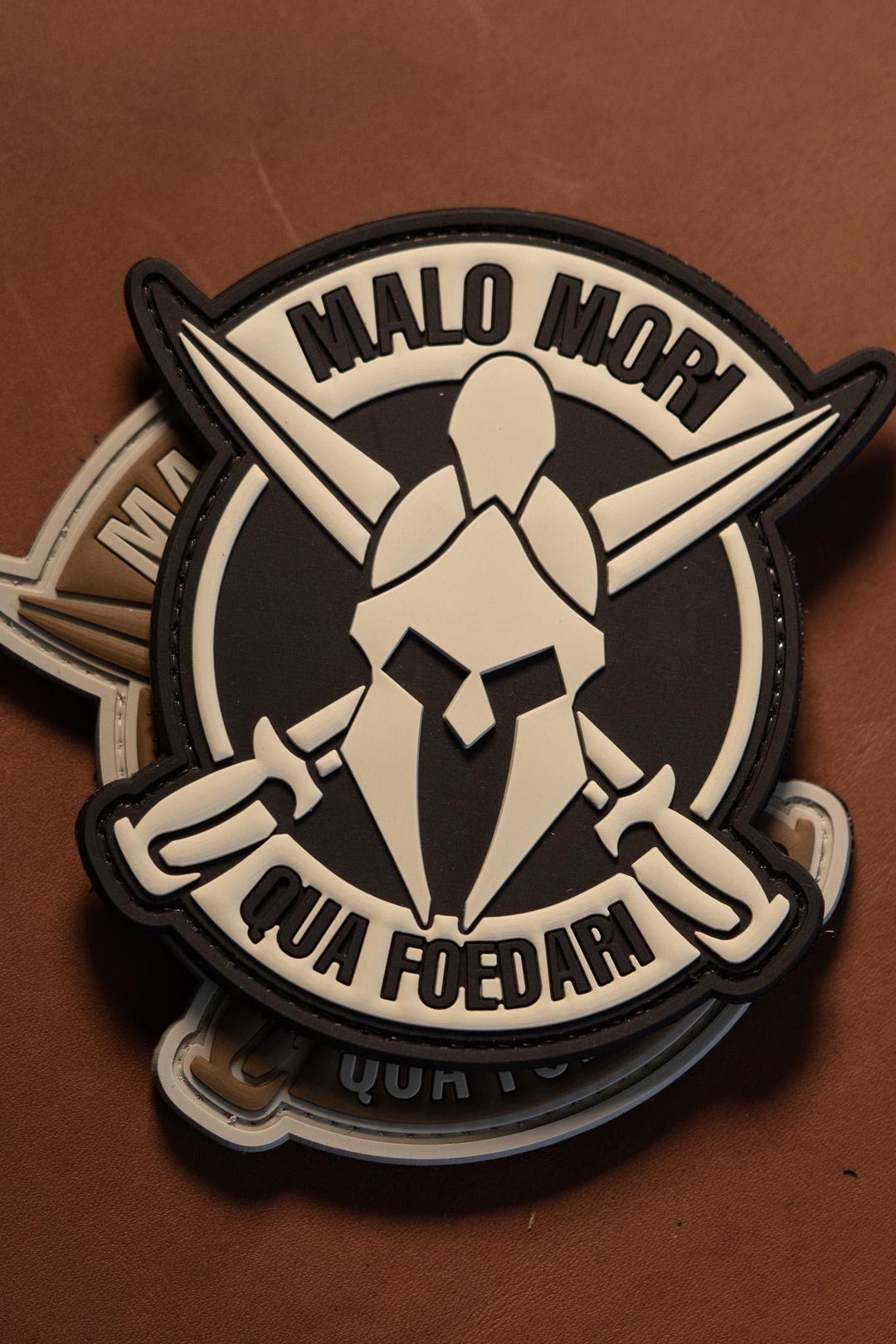 PVC Patch Tactical Morale Patch Malo Mori Qua Foedari, Spartan ...