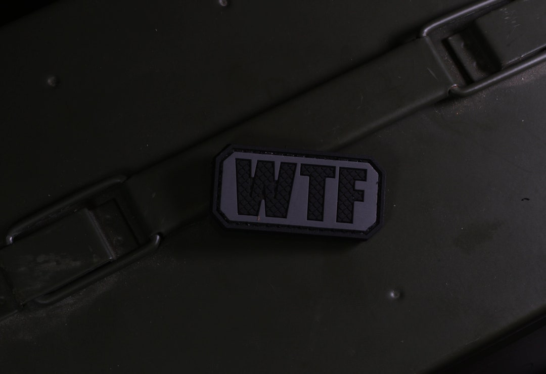 PVC Patch Tactical Morale Patch Small Velcro Patch WTF - Etsy