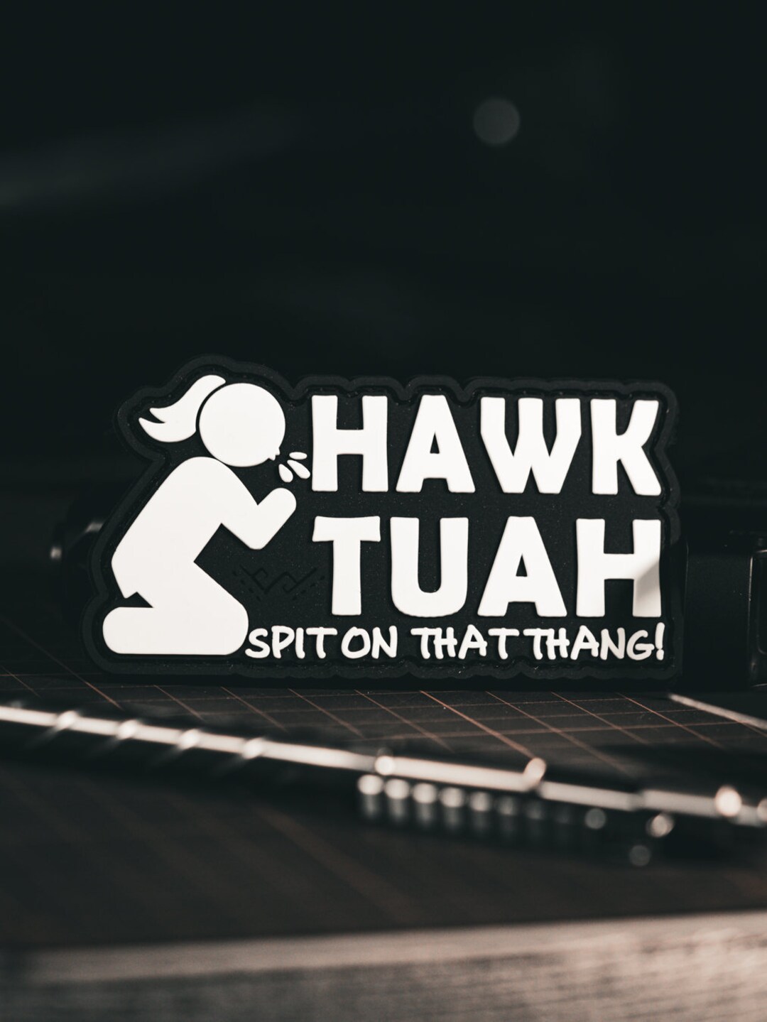 PVC Patch Hawk Tuah PVC Tactical Morale Patch – Hook Backing - Etsy