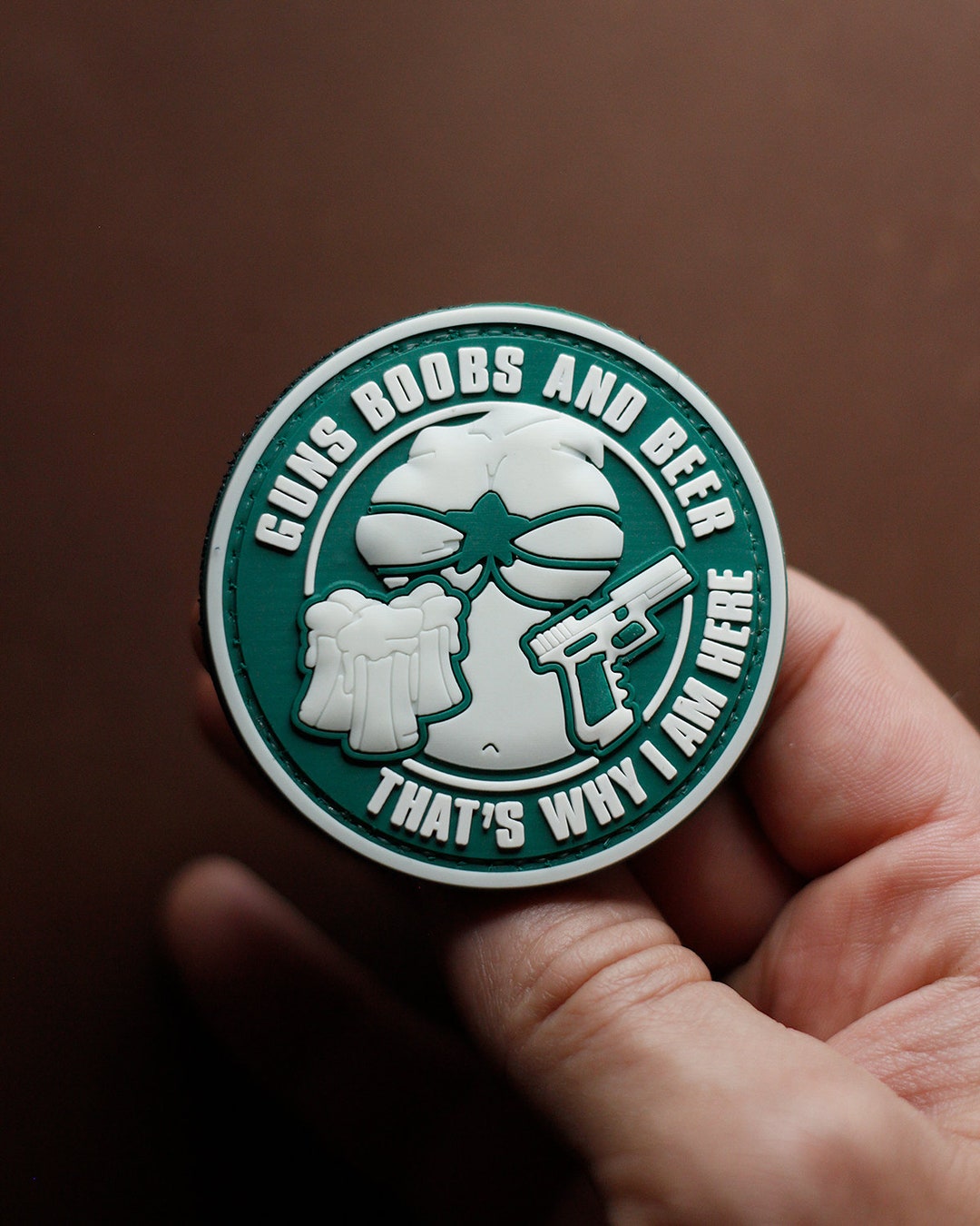 PVC Patch Tactical Morale Patch Guns Boobs and Beer, Meme Patch. - Etsy