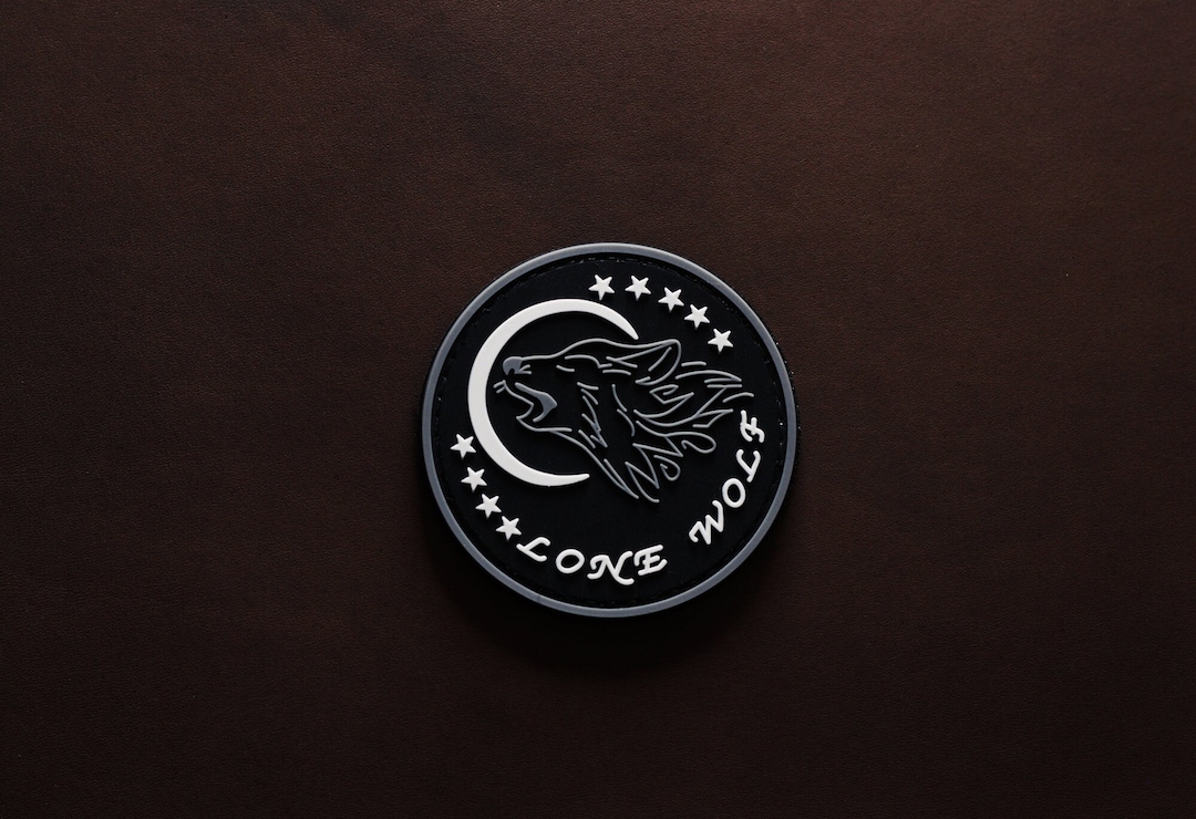 Lone Wolf PVC Tactical Morale Patch – Hook Backing - Etsy