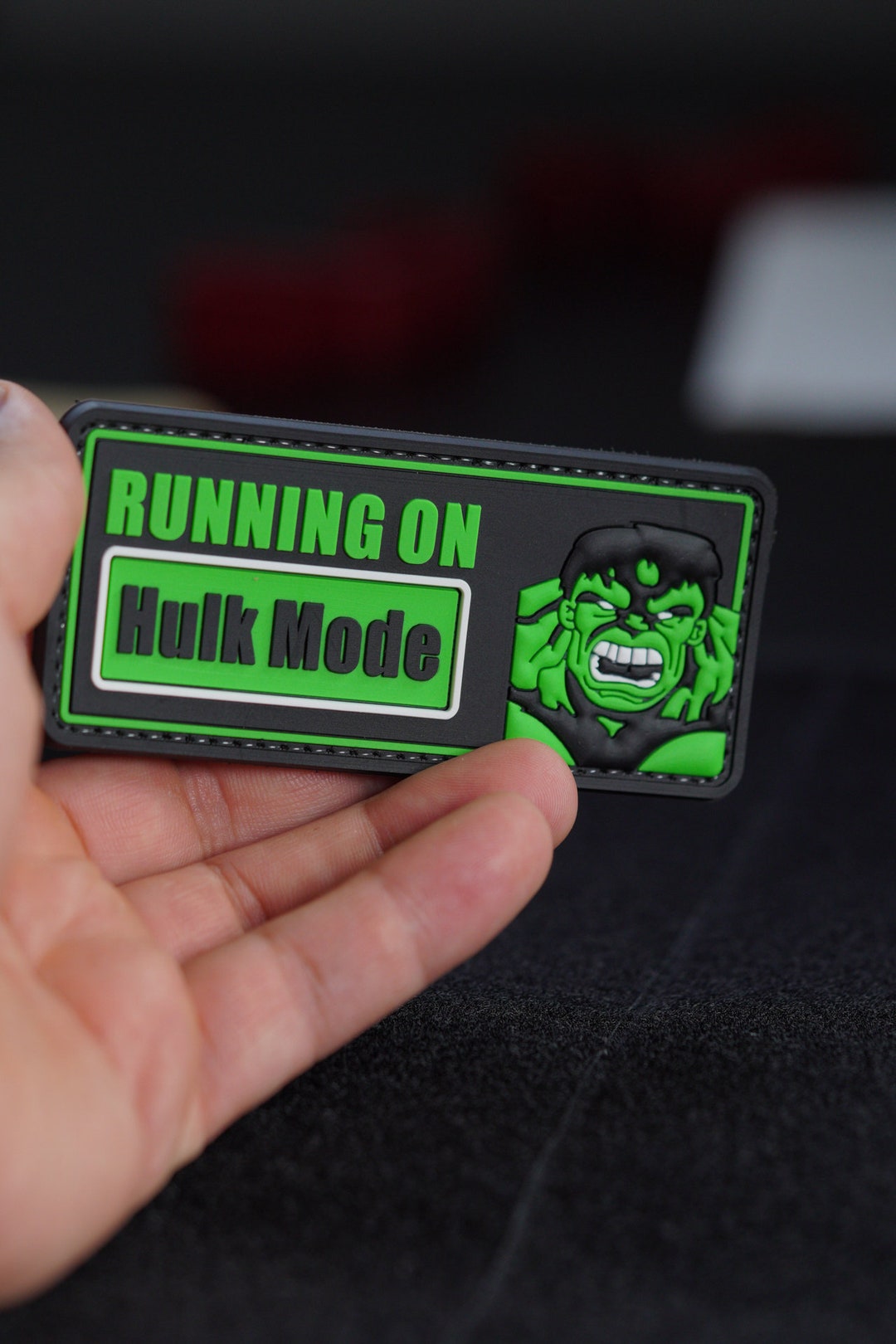 Hulk PVC Tactical Morale Patch Hulk Mode Running On - Etsy